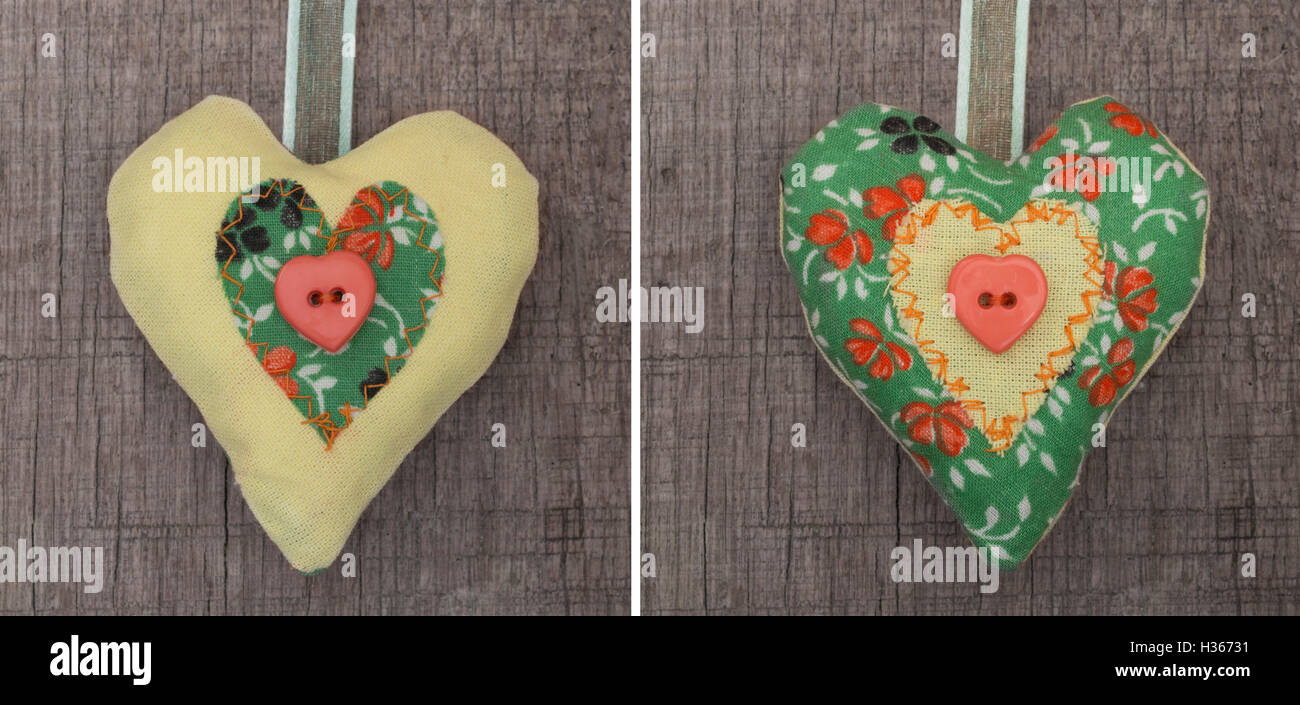 beautiful textile heart Stock Photo - Alamy