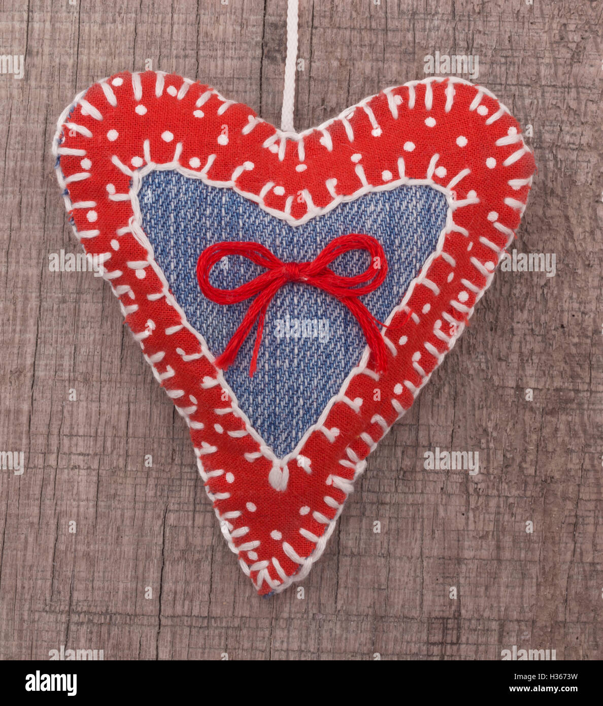 beautiful textile heart Stock Photo - Alamy