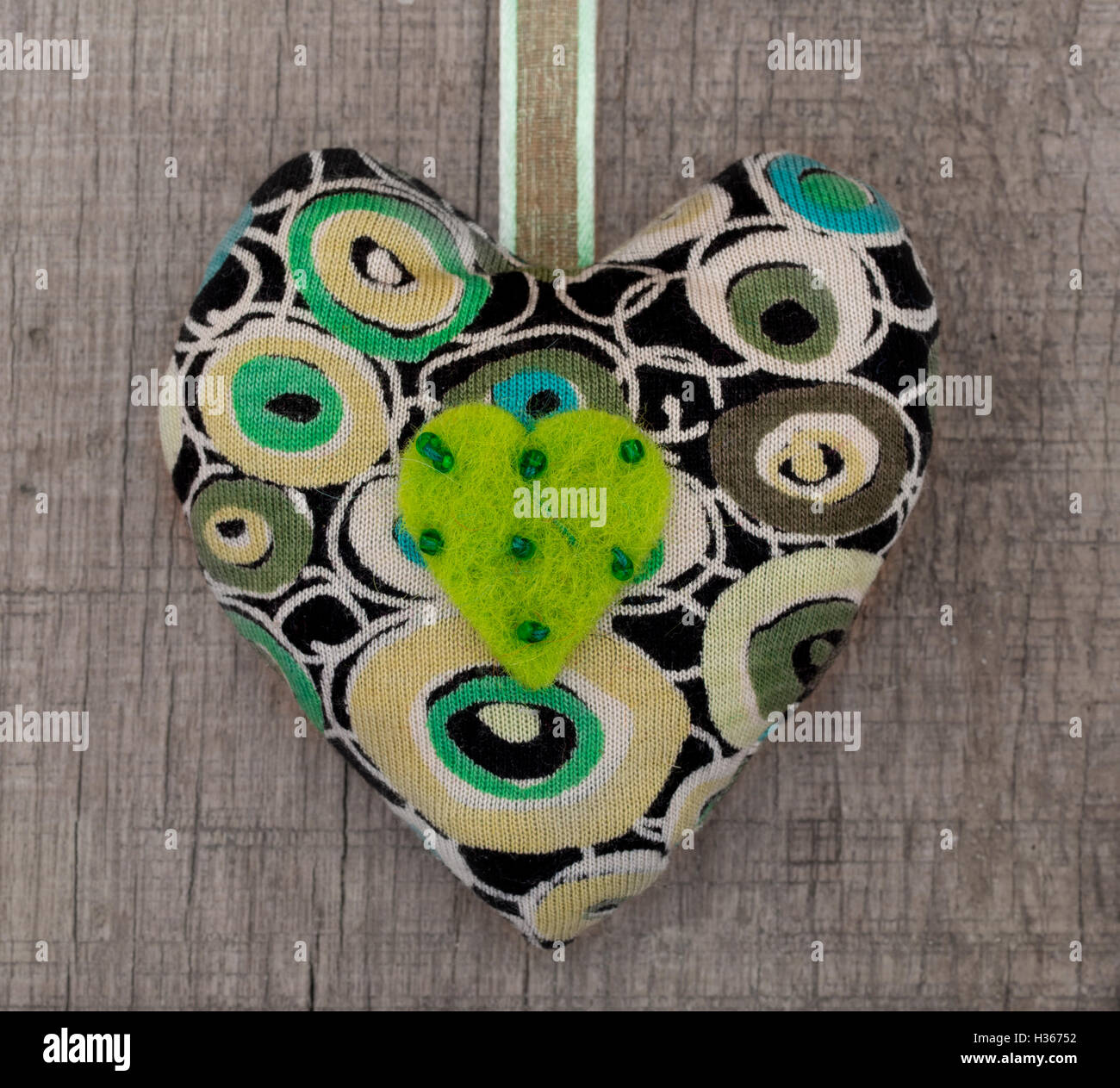 beautiful textile heart Stock Photo - Alamy