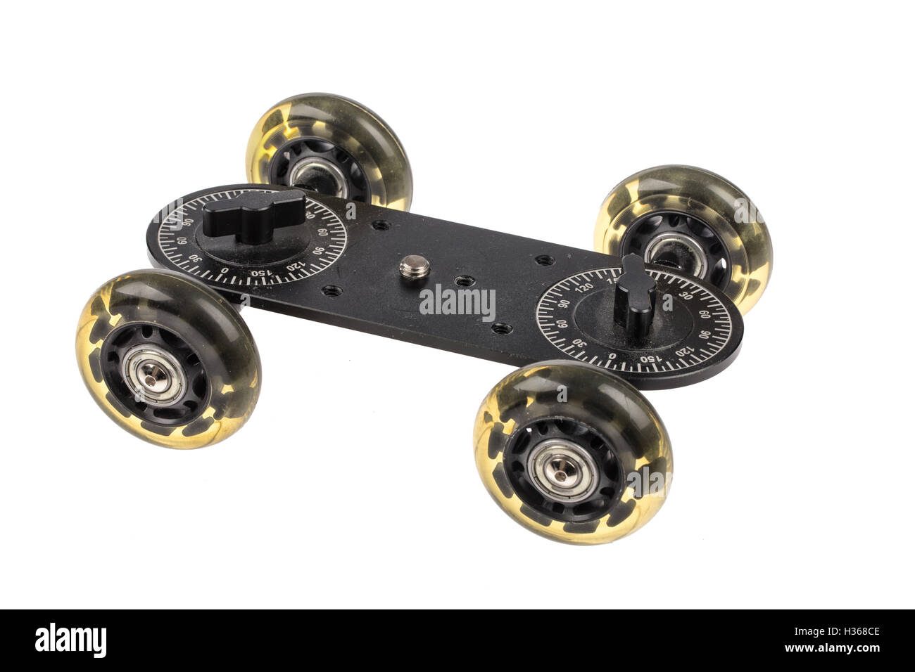 Cart for camera on an isolated studio background Stock Photo - Alamy