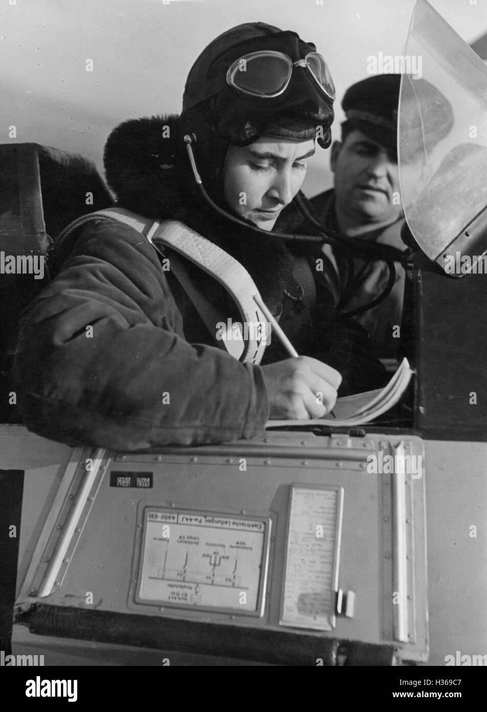 Turkish female pilot, 1939 Stock Photo - Alamy