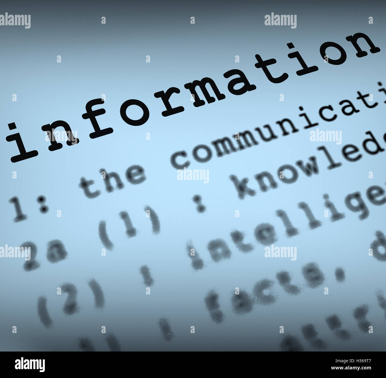 Information Definition Shows Customer Service Instructions And F Stock ...