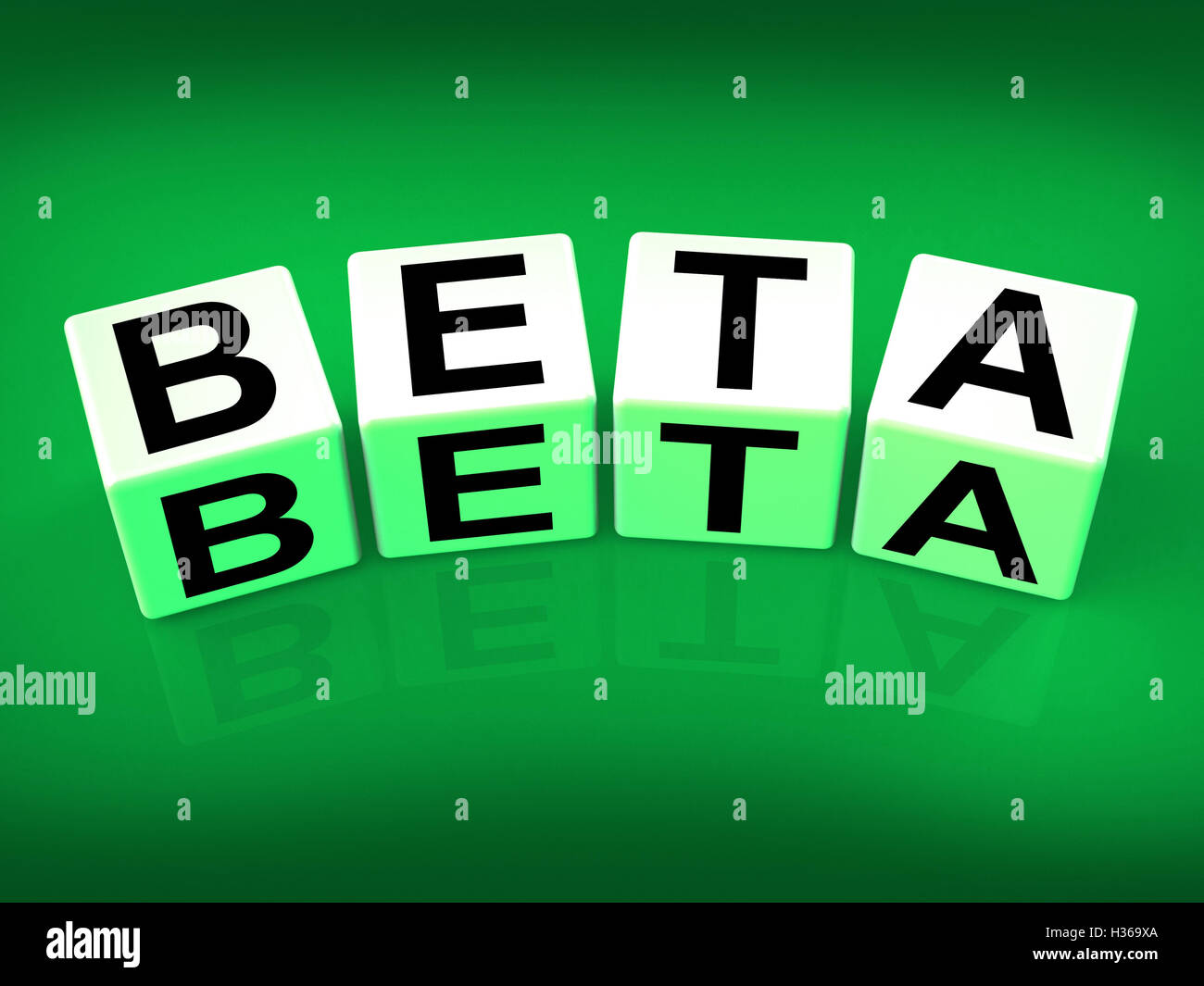 Beta Blocks Refer to Internet Development and Experiment Stock Photo ...