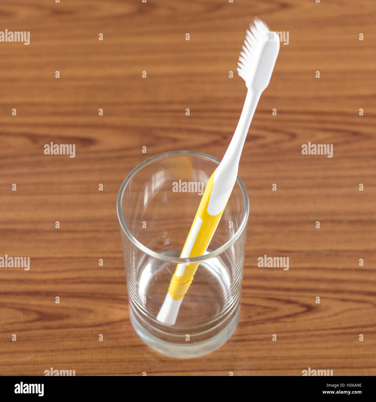 toothbrush in glass Stock Photo - Alamy