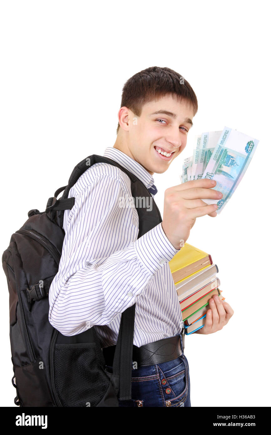 Student with a Money Stock Photo - Alamy