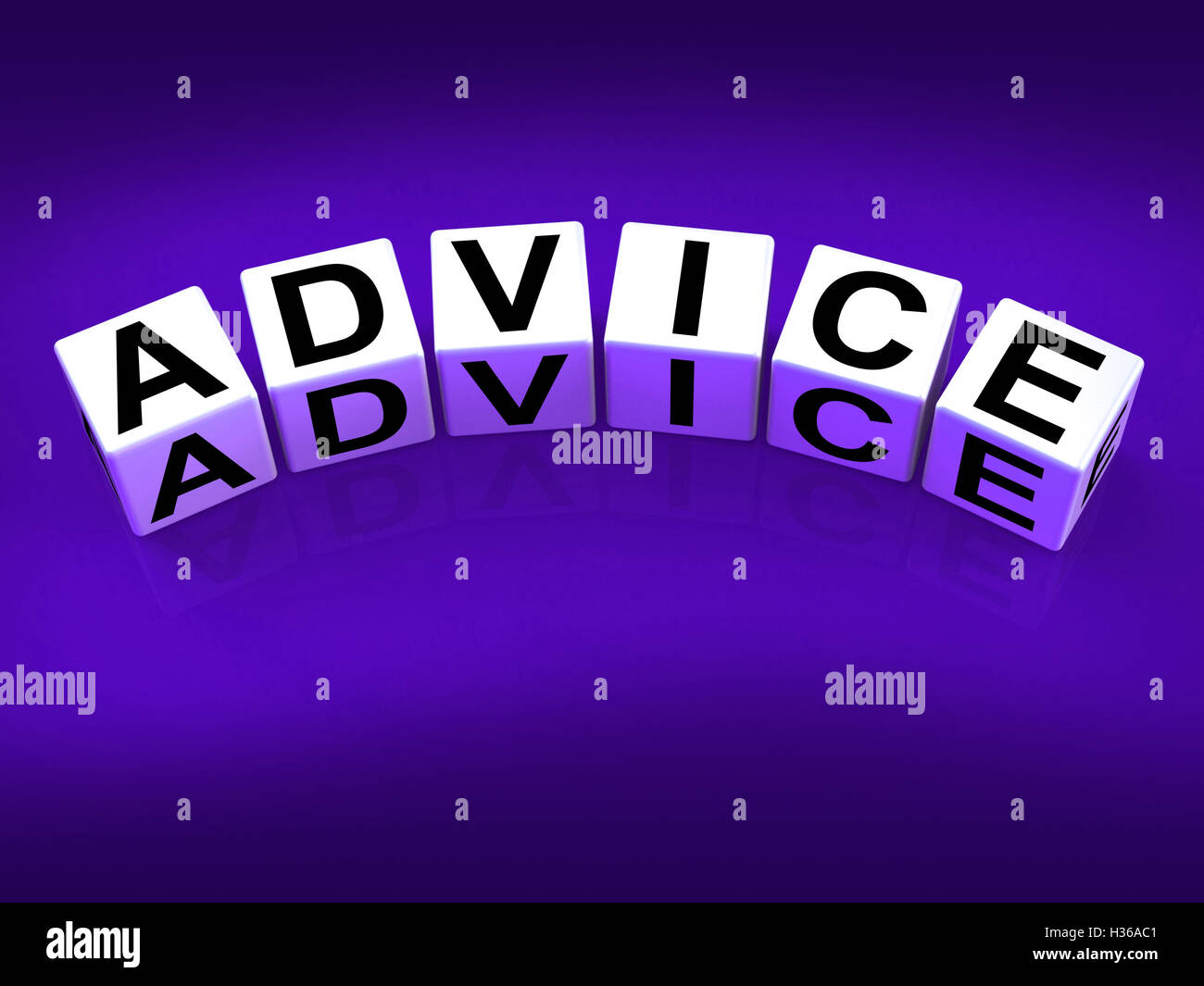 Advice Blocks Indicate Direction Recommendation and Guidance Stock ...