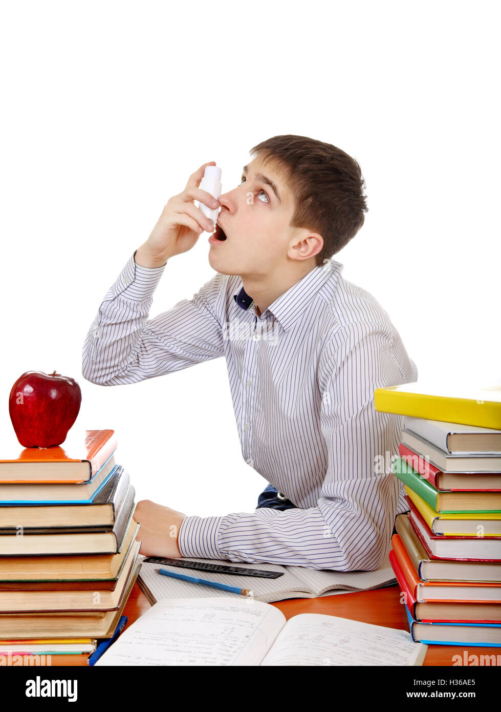 Inhaler asthma student hi-res stock photography and images - Alamy