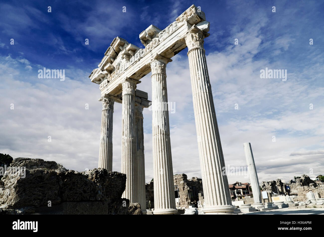 Temple of Apollo in Side Stock Photo - Alamy
