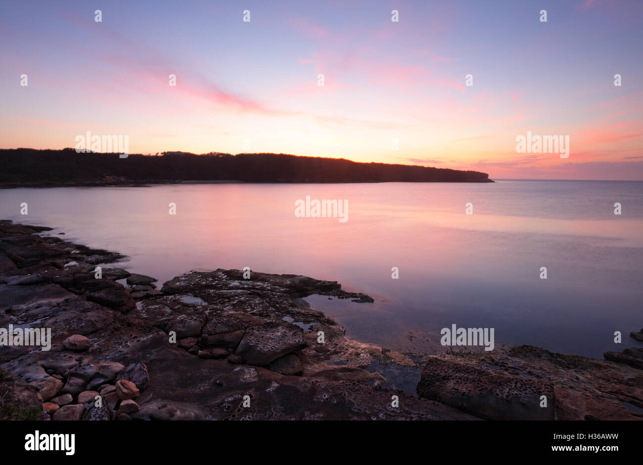 Sunrise Botany Bay Australia Stock Photo - Alamy