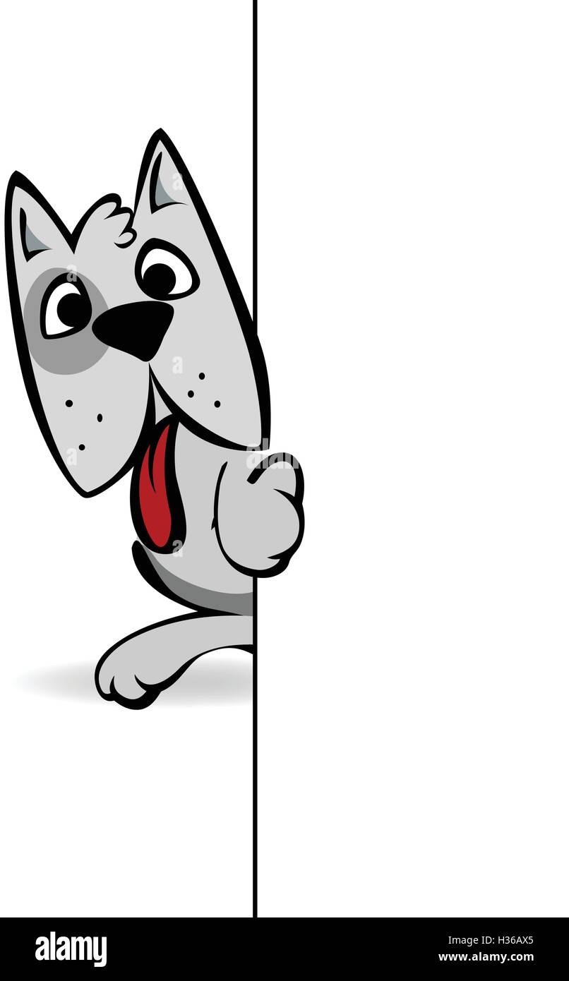 Cartoon illustration cute hairy dog hi-res stock photography and images ...