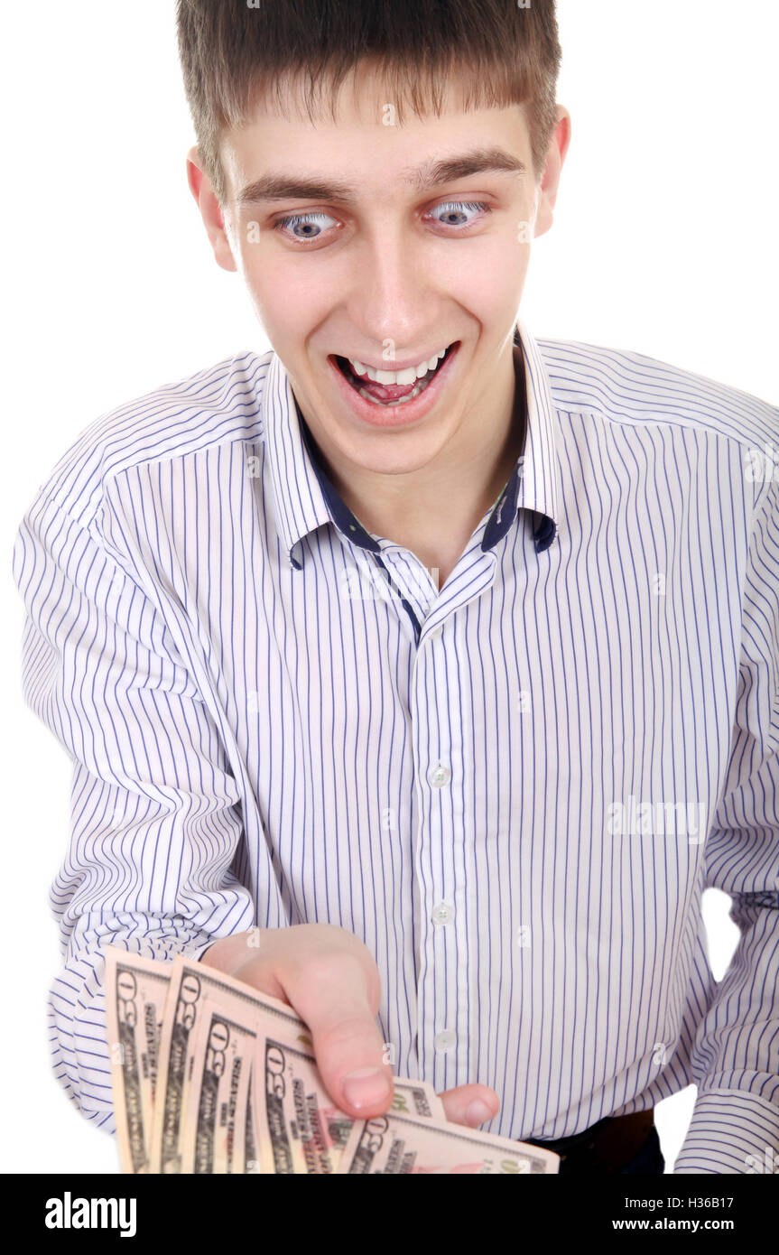 Teenager get a Money Stock Photo - Alamy