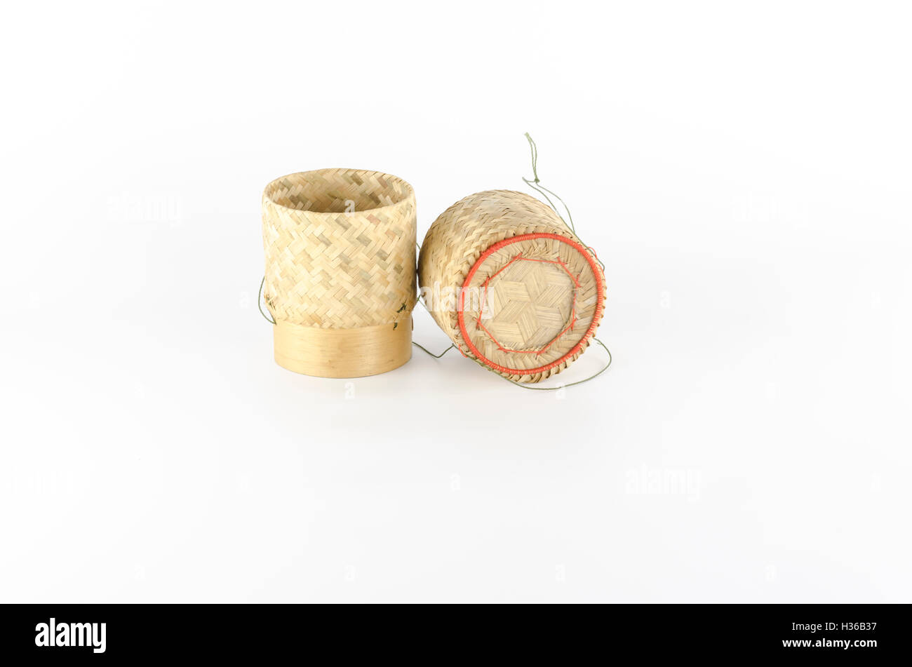 bamboo wooden rice box Stock Photo - Alamy