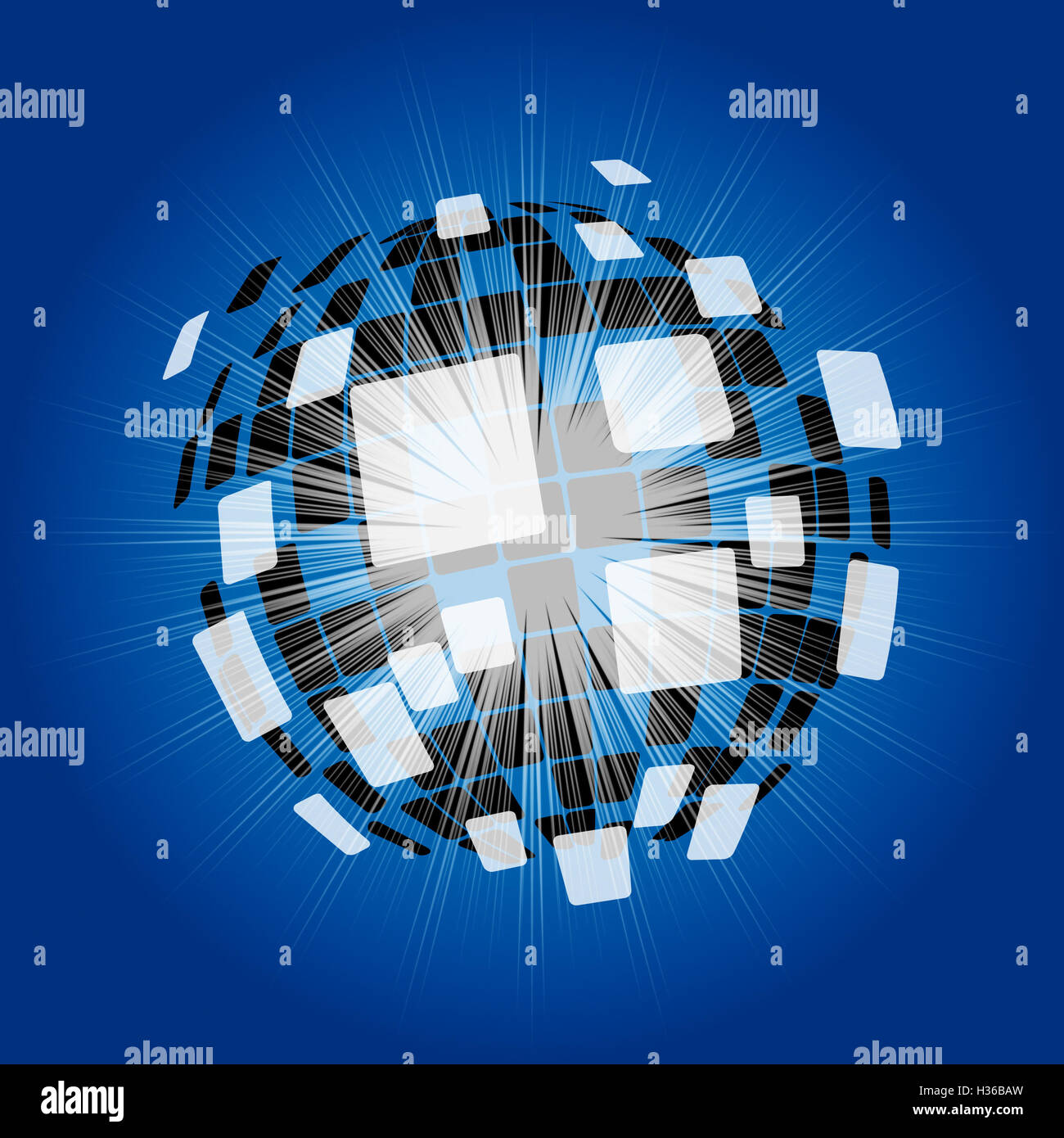 Modern Disco Ball Background Means Futuristic Art Or Wallpaper Stock ...