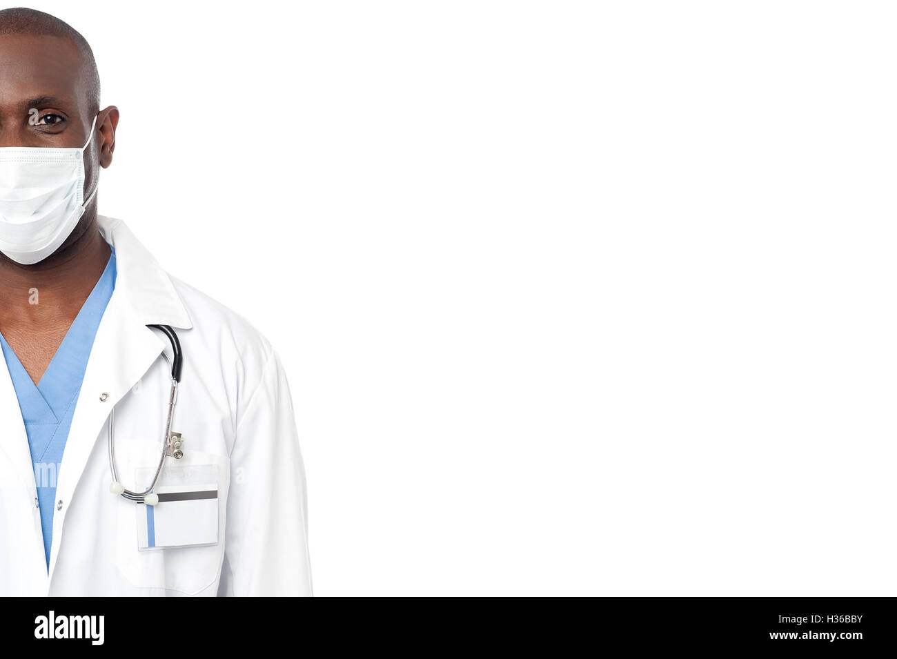 Male doctor with face mask Stock Photo - Alamy