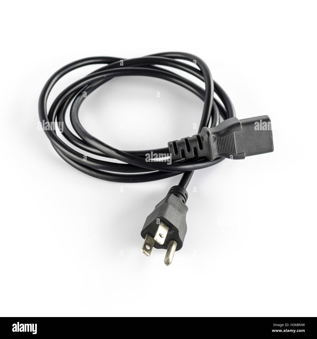 computer power plug cable Stock Photo - Alamy