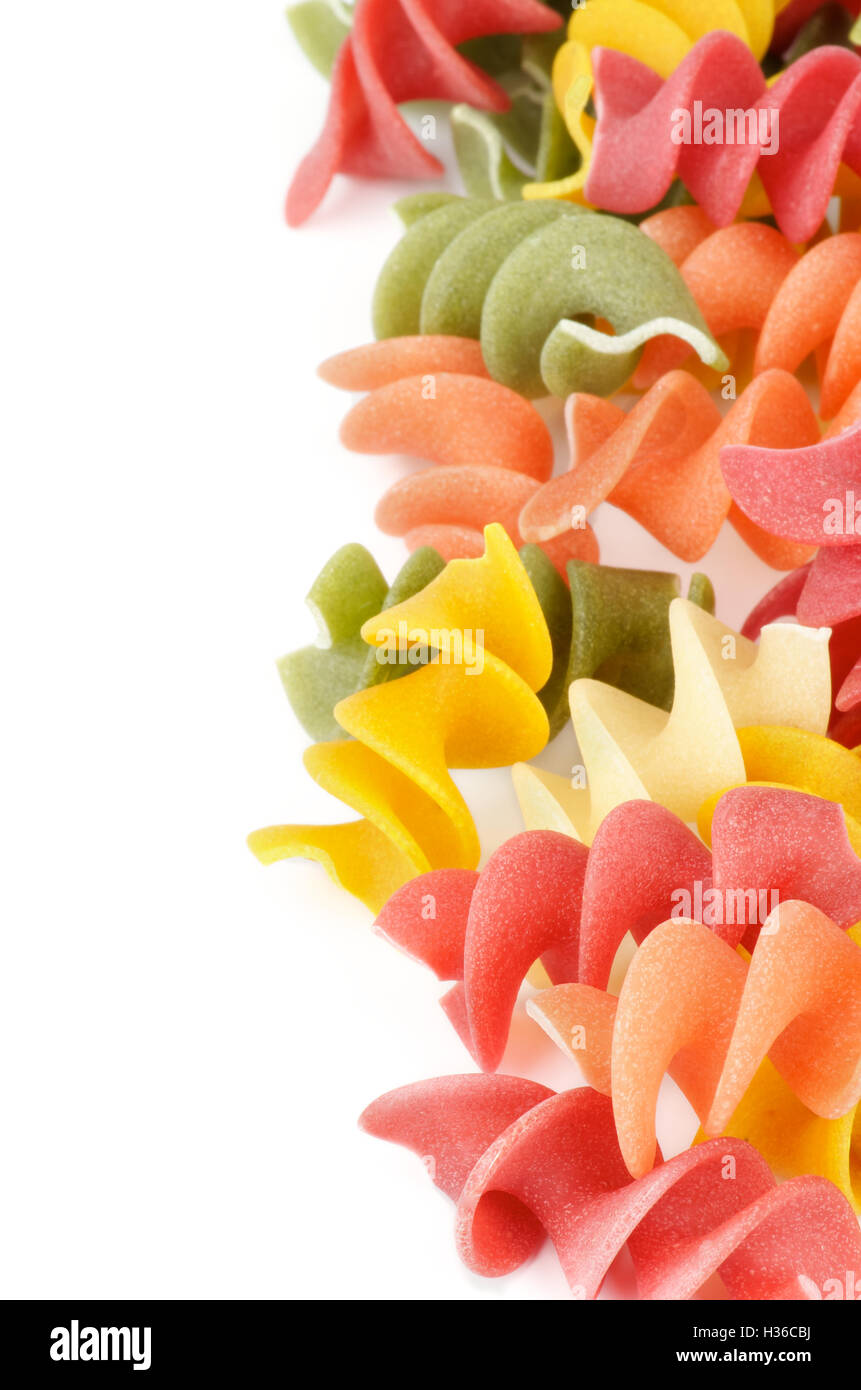 Colorful Rotini Pasta Stock Photo - Alamy