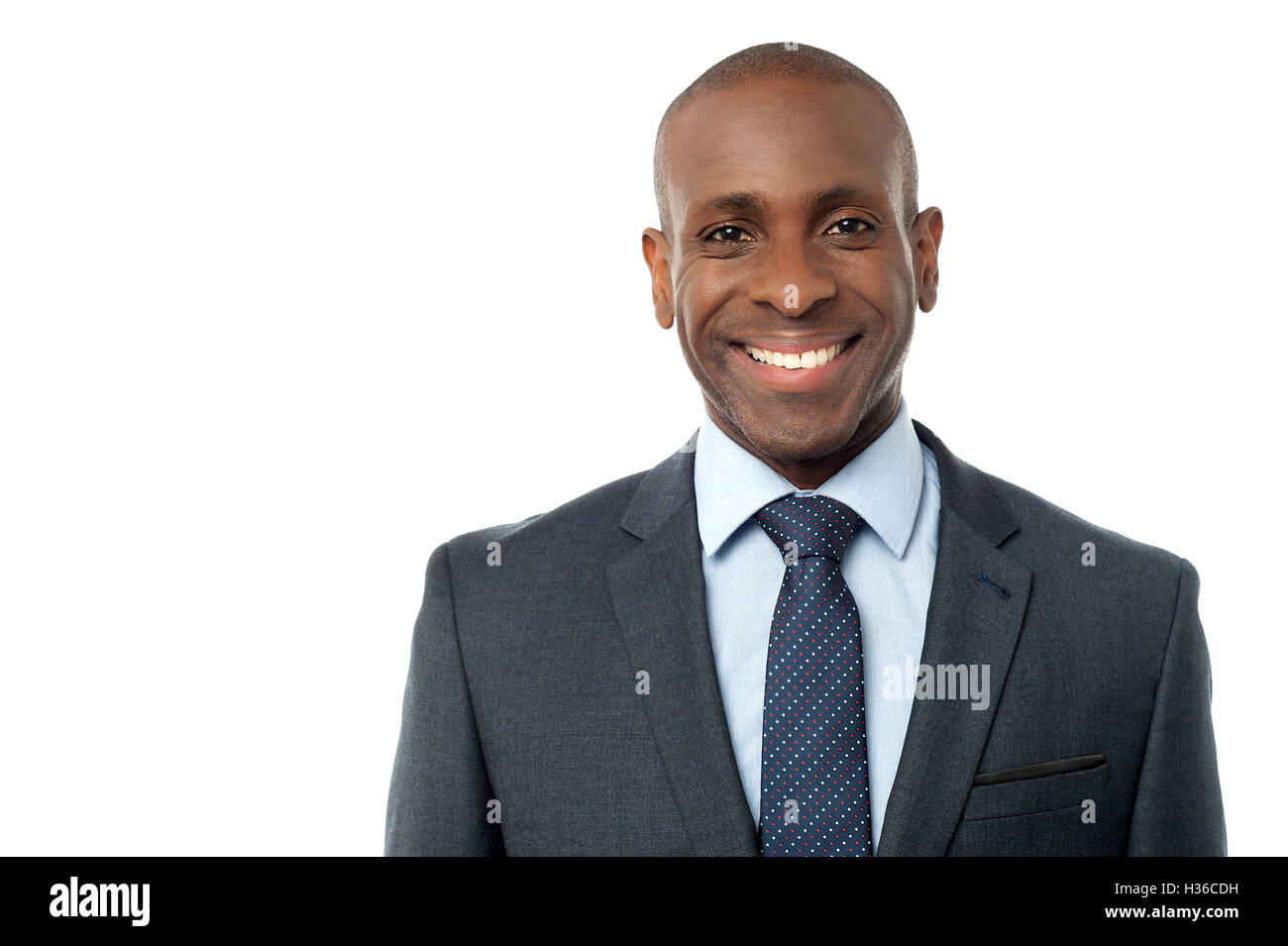 Portrait of smiling business executive Stock Photo - Alamy