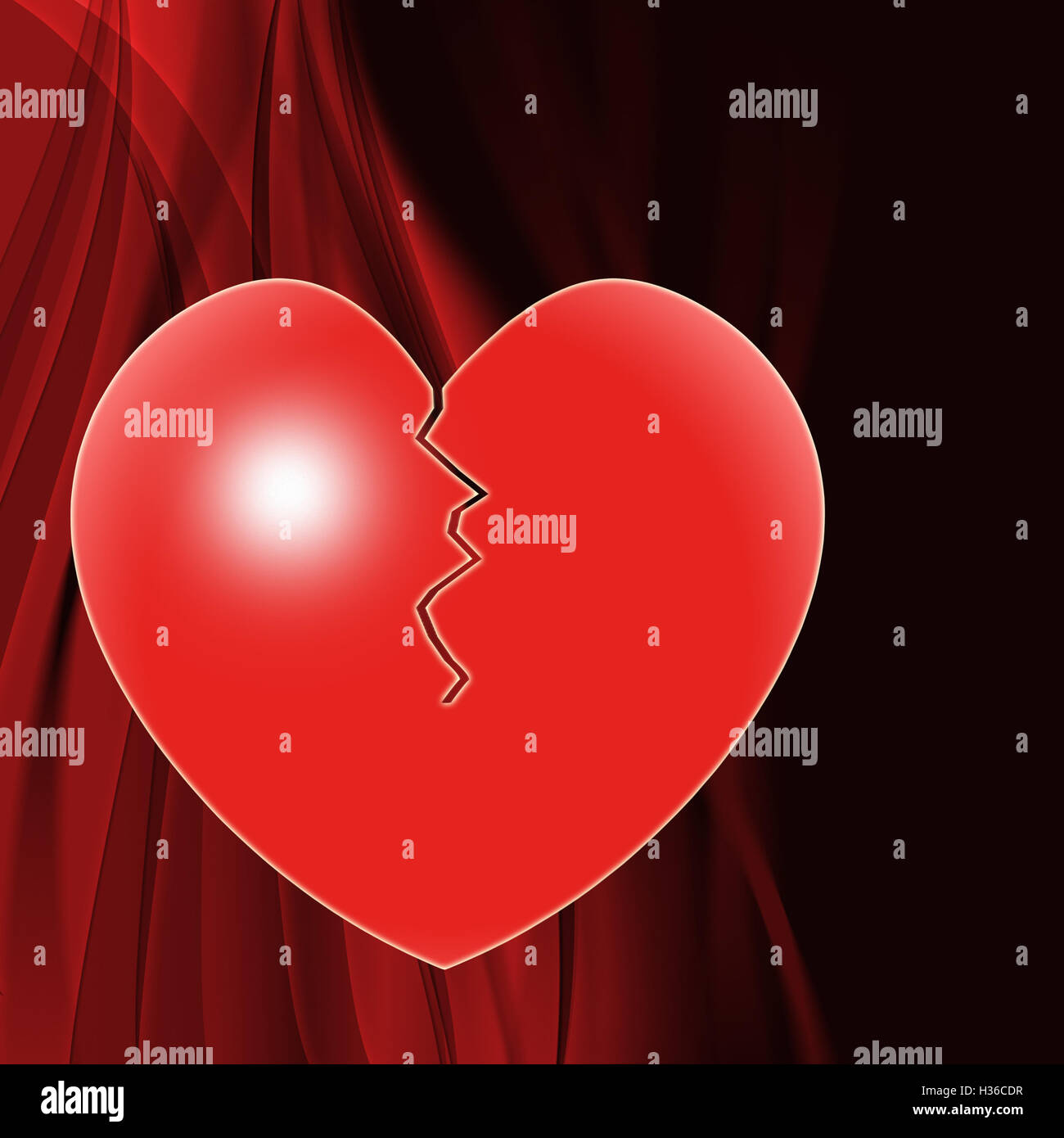 Divorce heart hi-res stock photography and images - Alamy