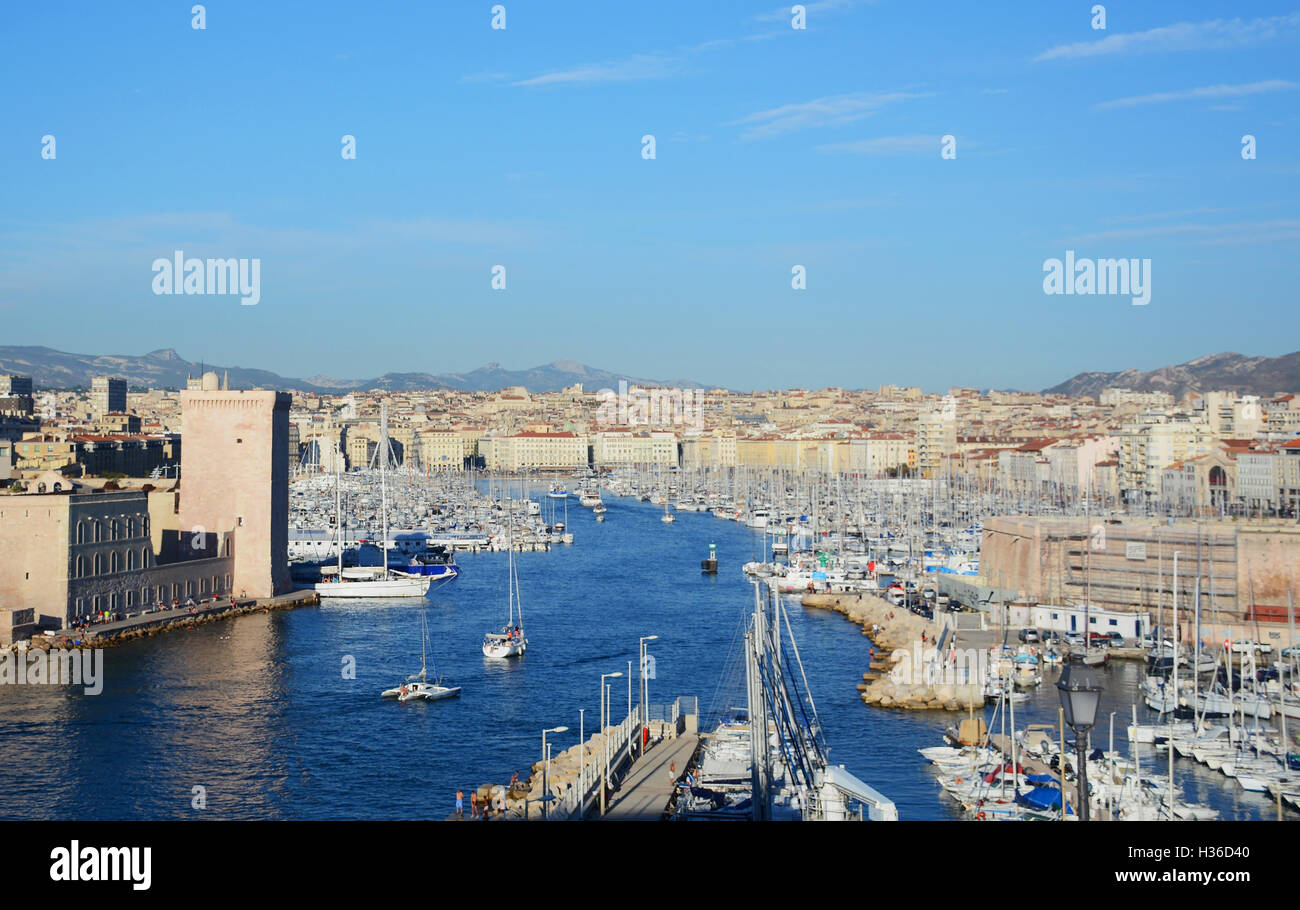 The Old Port Marseille Stock Photo - Alamy