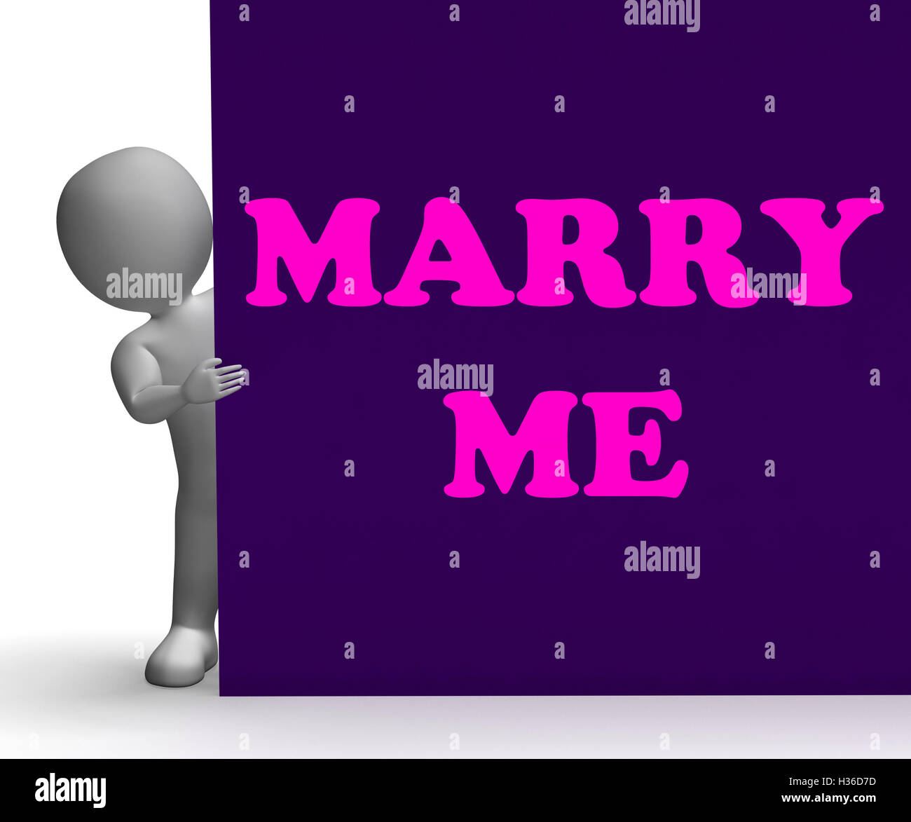 Marriage proposal sign hi-res stock photography and images - Alamy