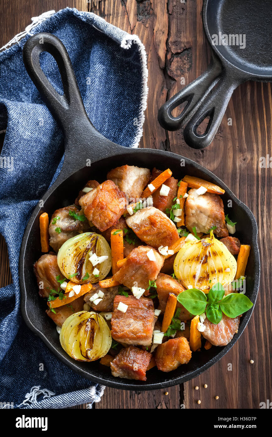 Meat with vegetables Stock Photo - Alamy