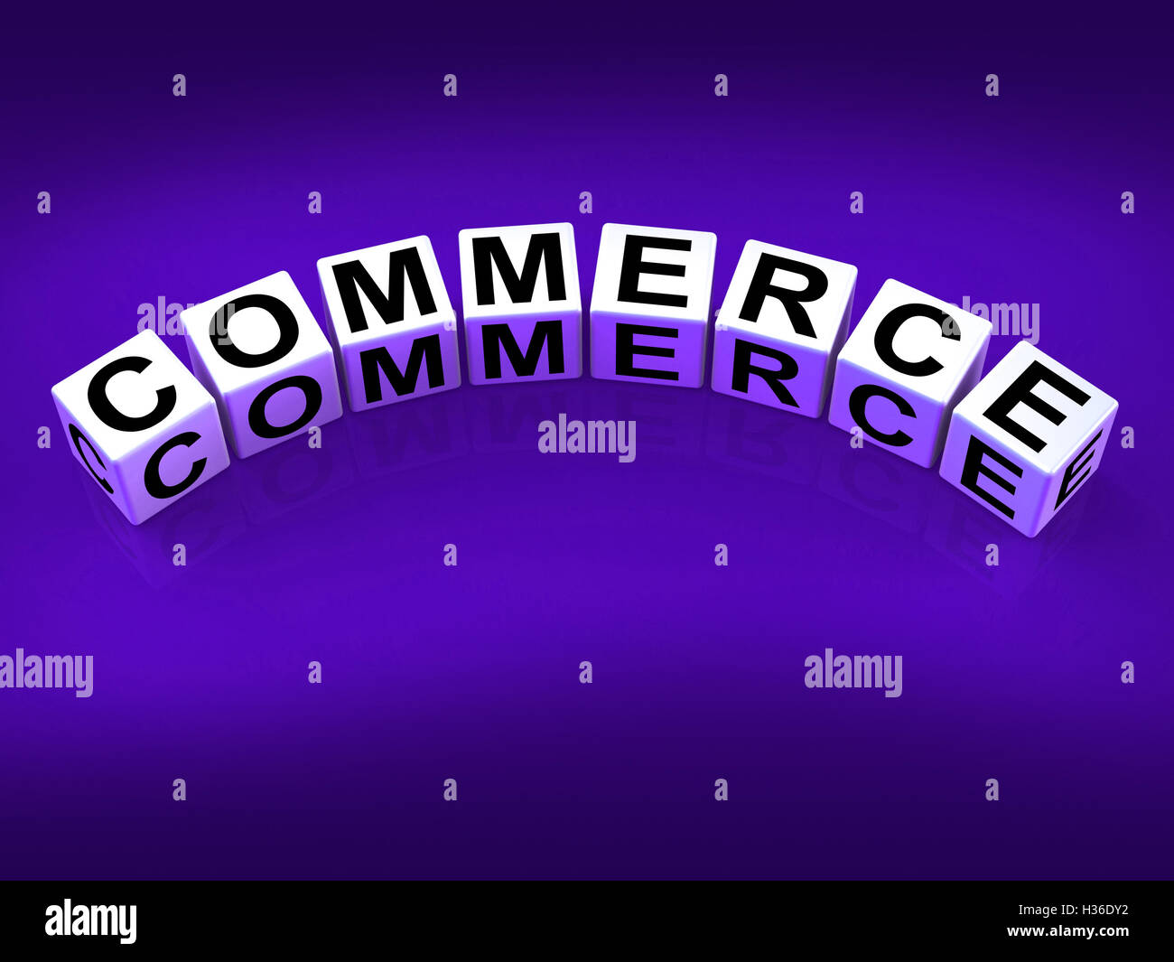 Commerce Blocks Represent Commercial Marketing and Financial Tra Stock ...