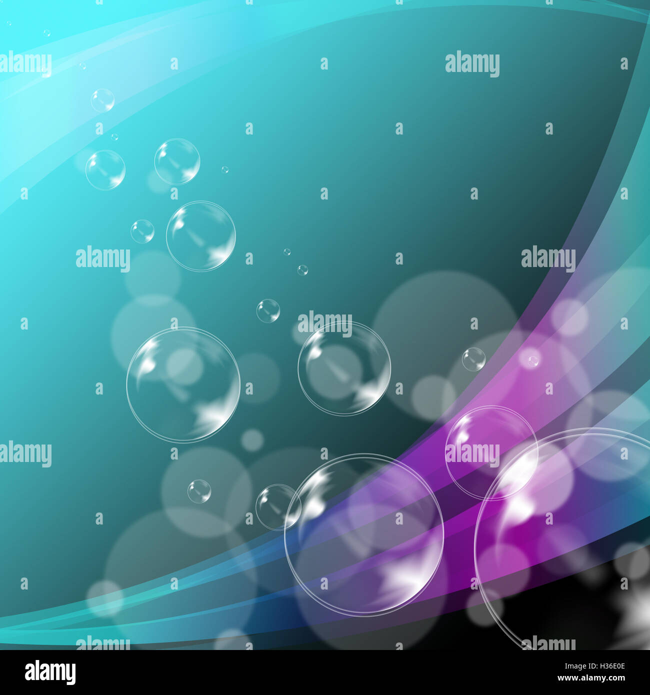 Bubbles Background Shows Translucent Soapy Spheres Stock Photo - Alamy