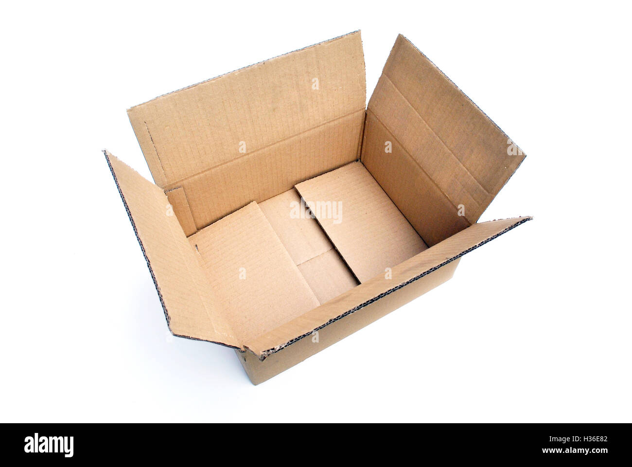Isolated Cardboard Box Stock Photo - Alamy