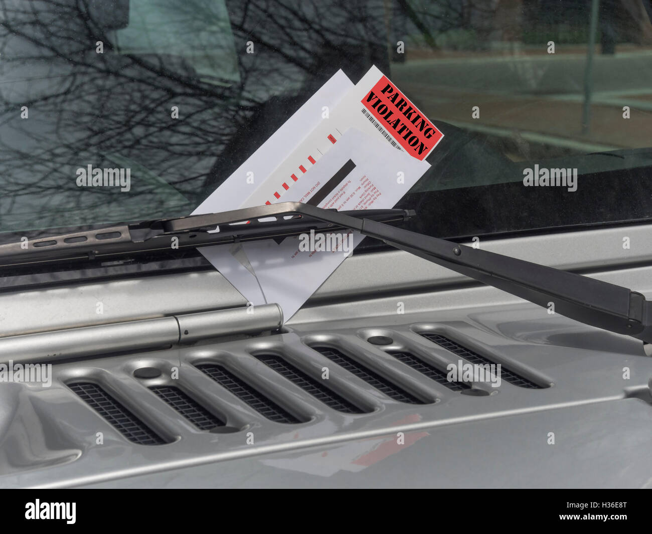 Parking ticket violation Stock Photo - Alamy