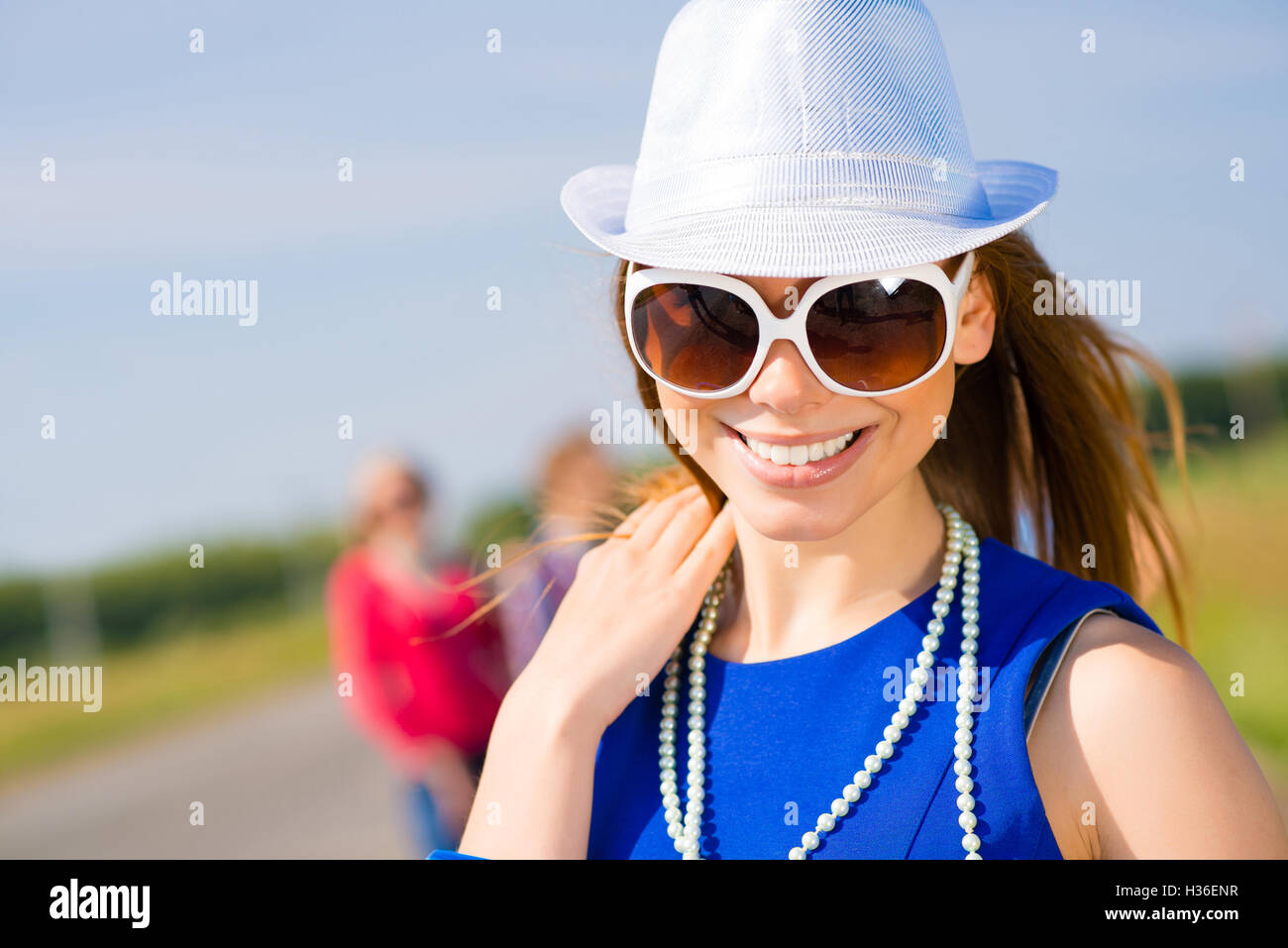 stylish young woman Stock Photo - Alamy