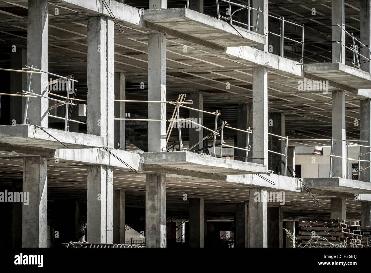 building construction, concrete beams Stock Photo - Alamy