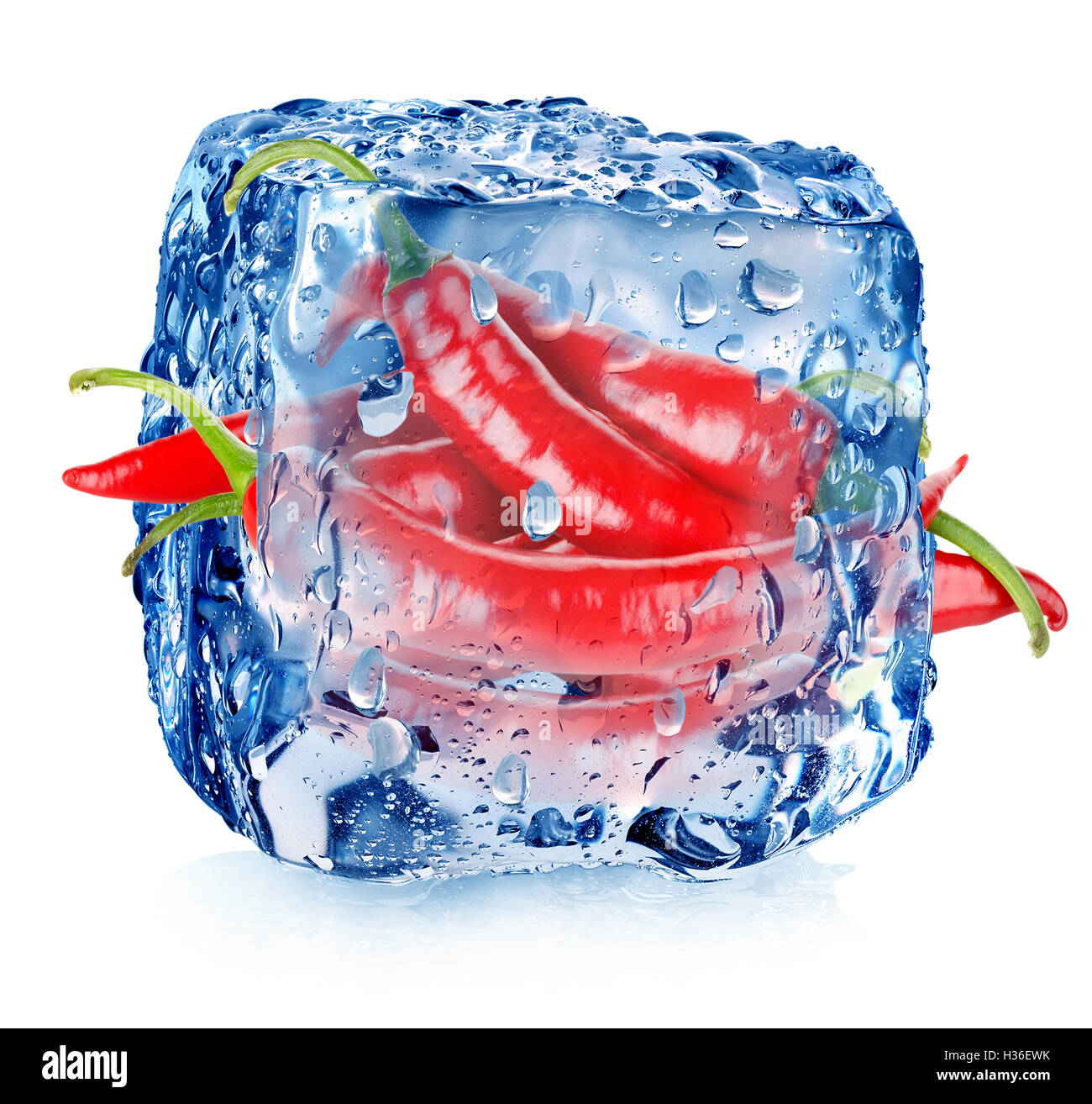 Red chili pepper ice hi-res stock photography and images - Alamy