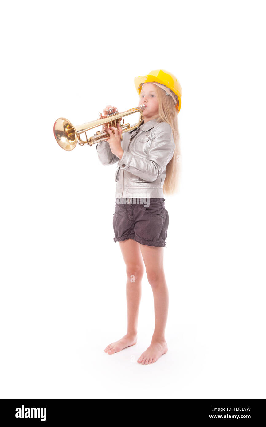 Trumpet face Cut Out Stock Images & Pictures - Alamy