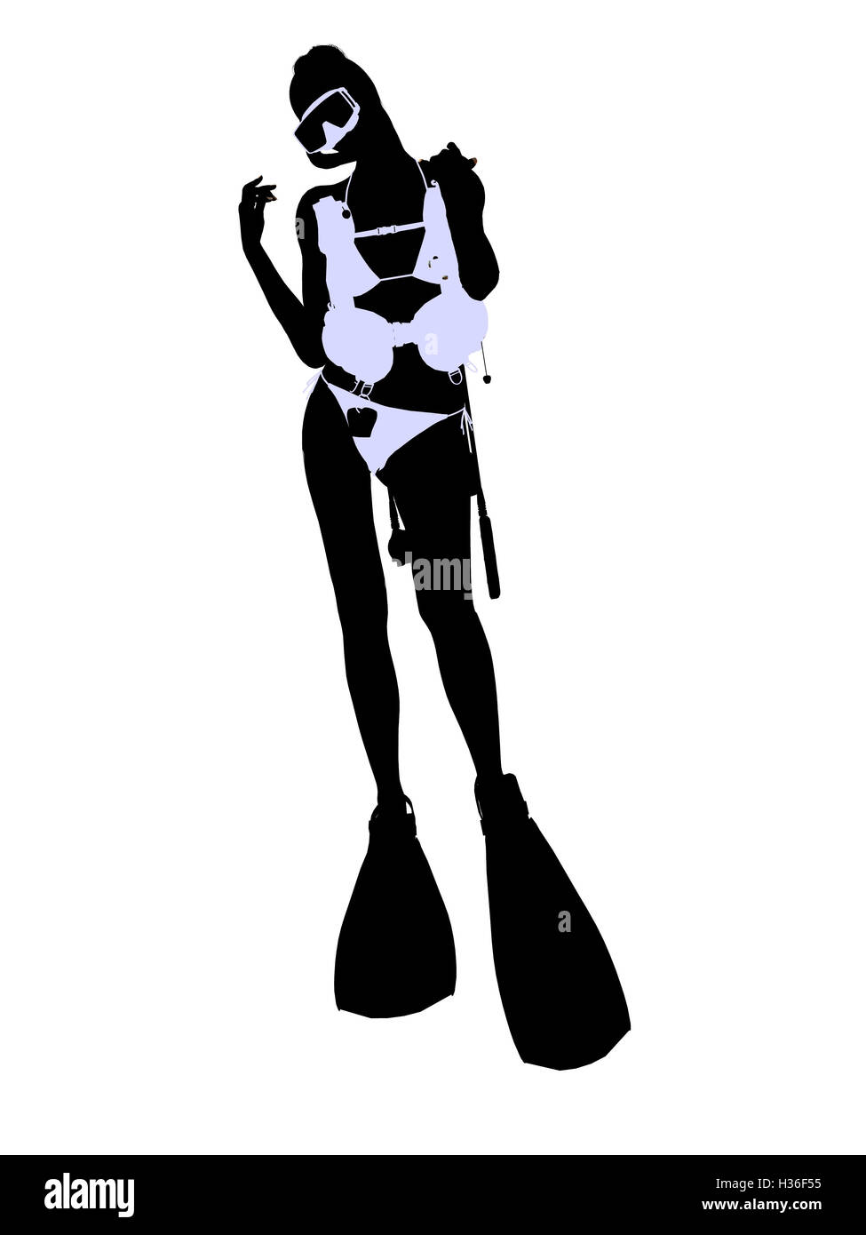 Woman scuba underwater Cut Out Stock Images & Pictures - Alamy