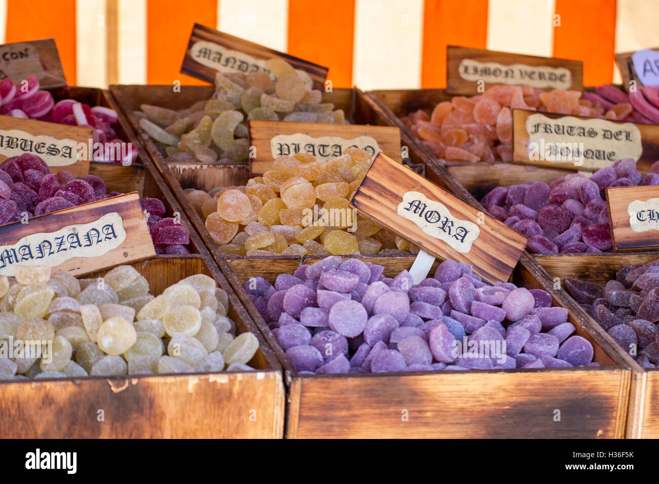 box candy and sweets shop handmade Stock Photo - Alamy