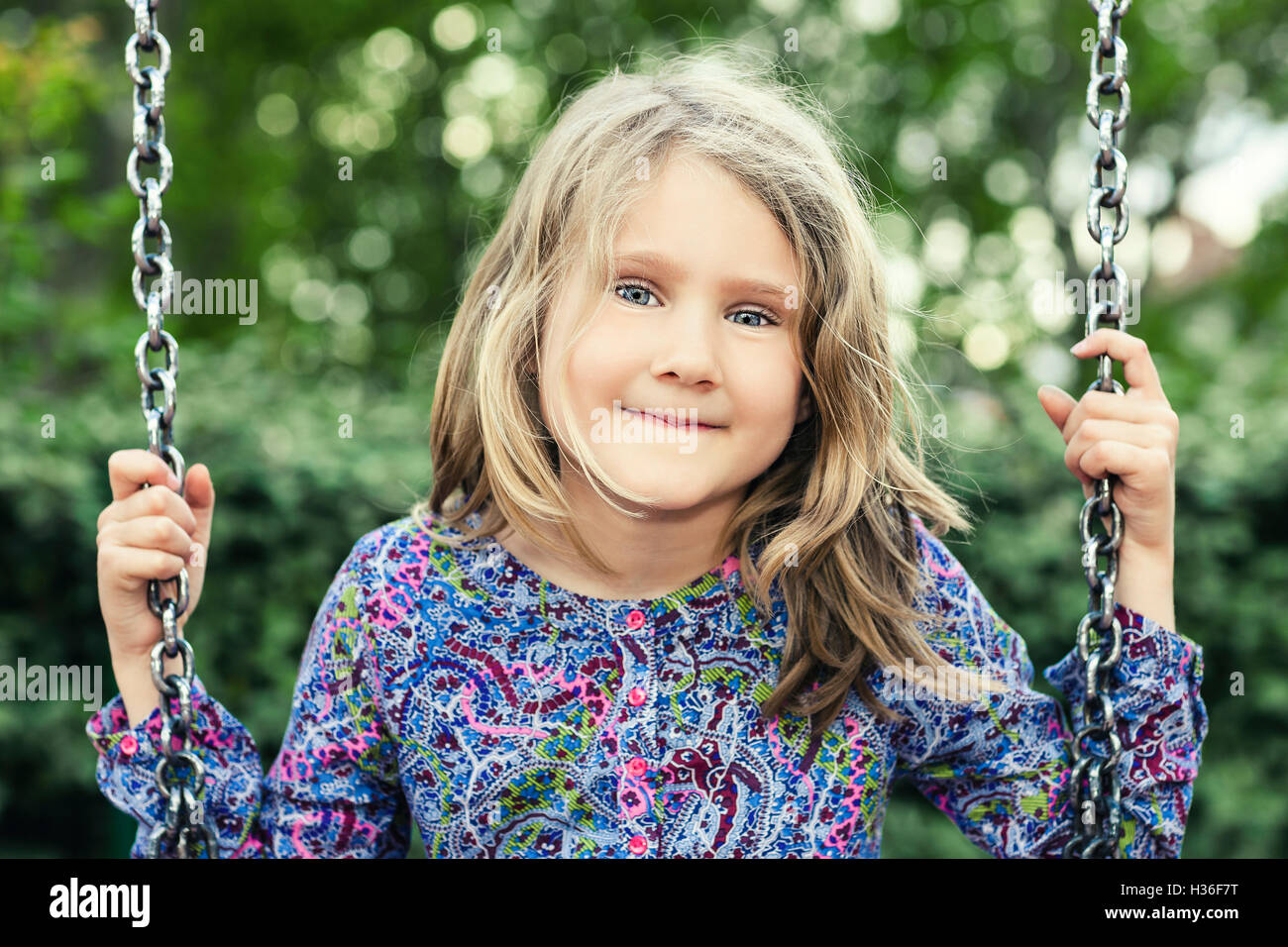 child on swing Stock Photo - Alamy
