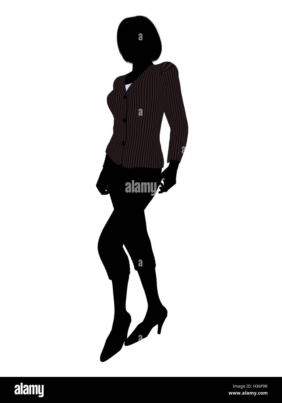 Female Office Illustration Silhouette Stock Photo - Alamy