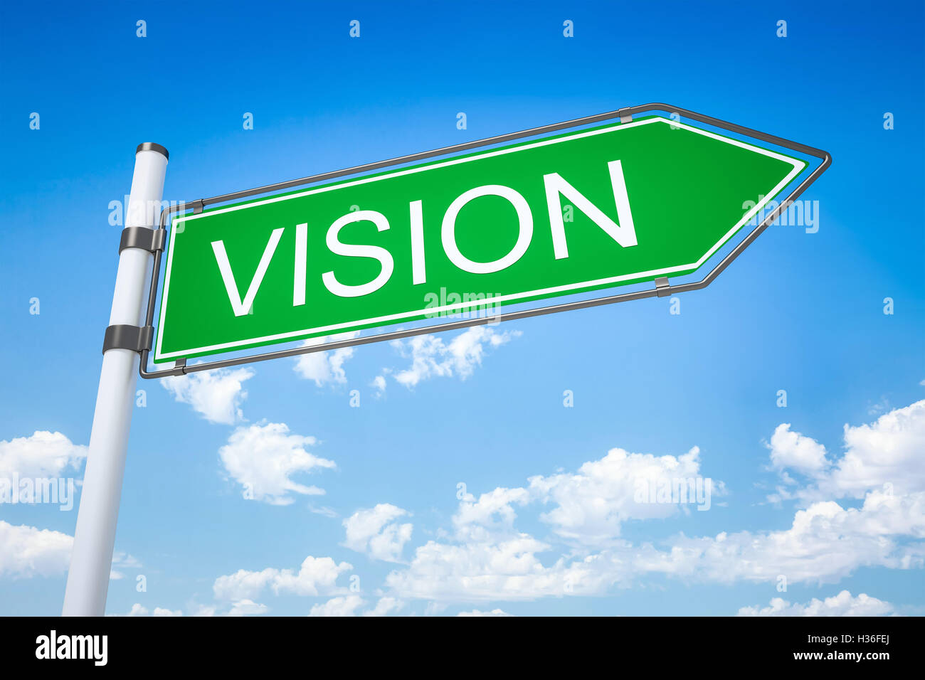 road sign arrow vision Stock Photo - Alamy