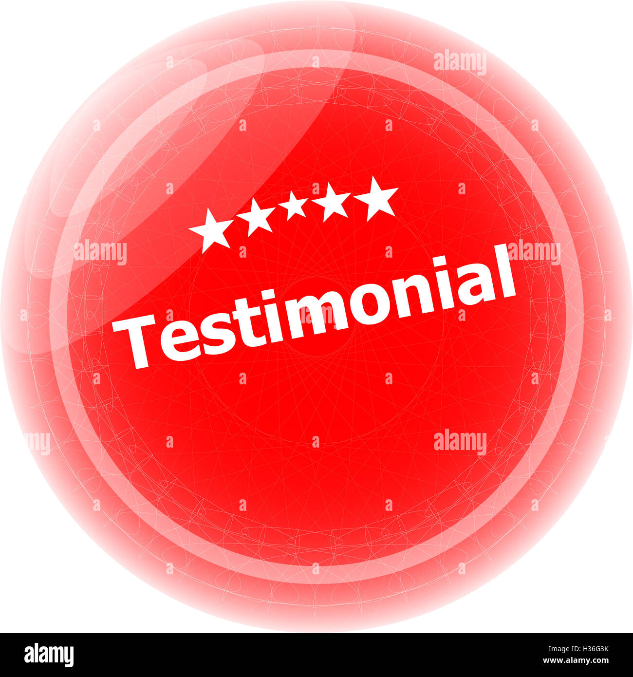 testimonial word on stickers button set, label, business concept Stock ...