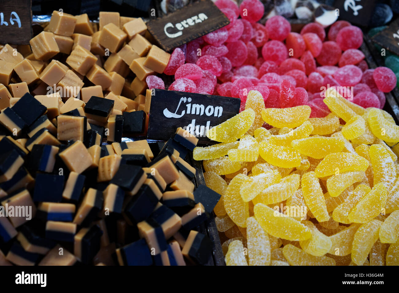 Mixed colorful candies background Stock Photo - Alamy