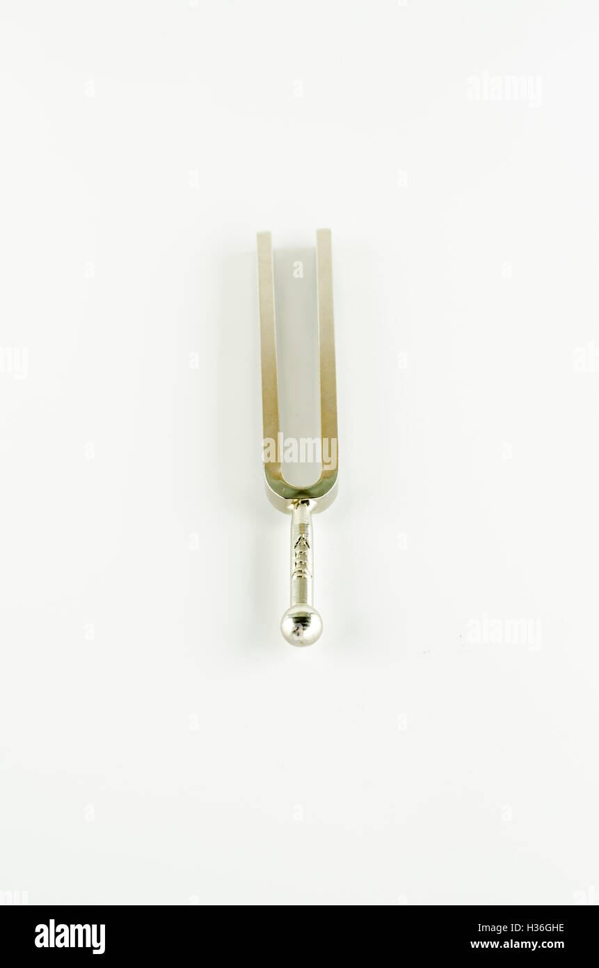 music tools tuning fork Stock Photo - Alamy