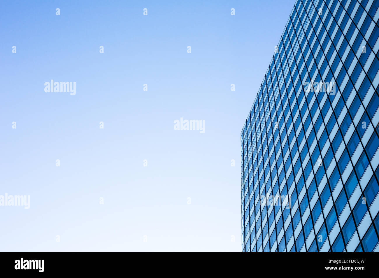 Exterior of building - skyscraper from down below Stock Photo - Alamy