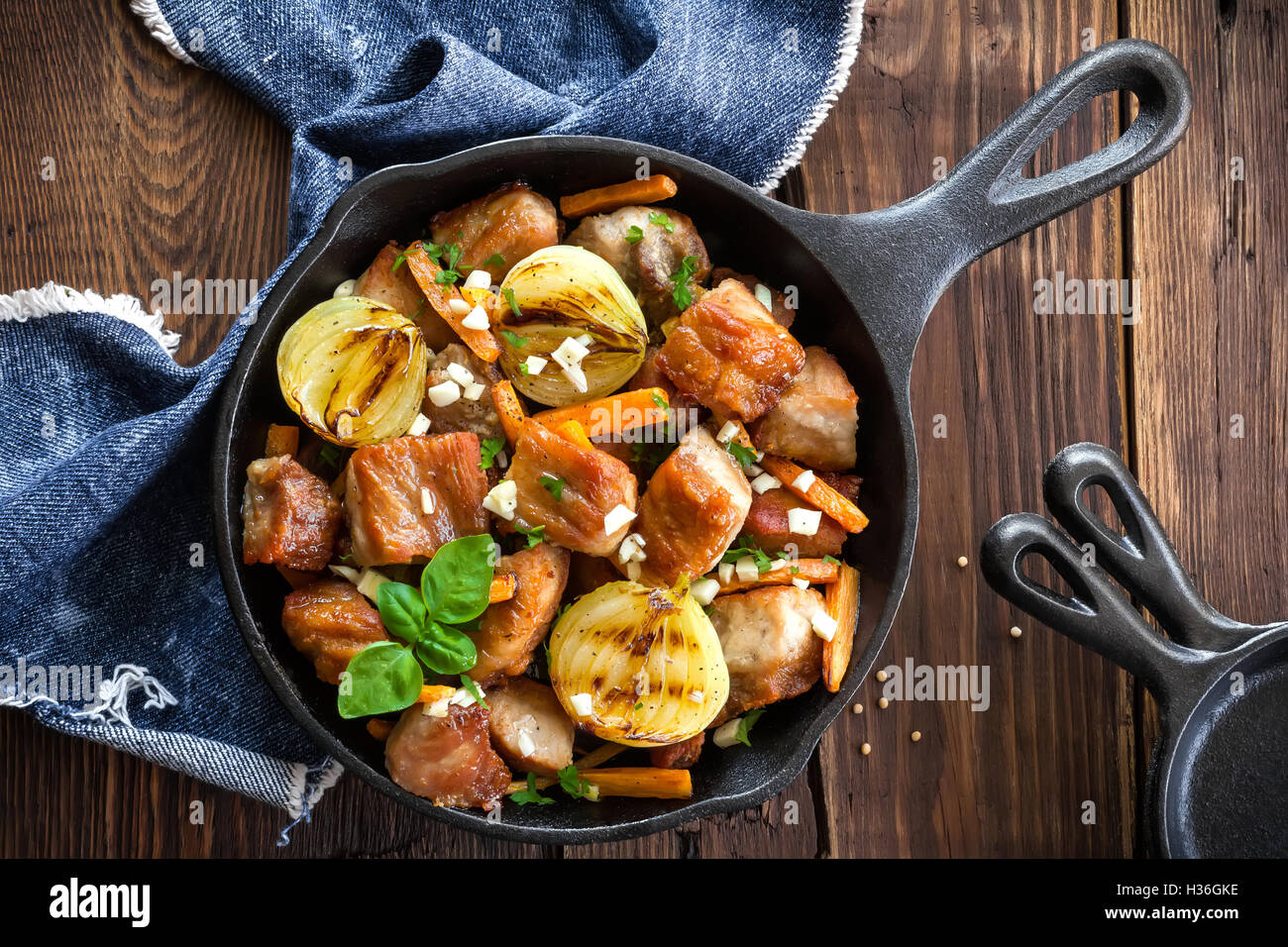 Meat with vegetables Stock Photo - Alamy