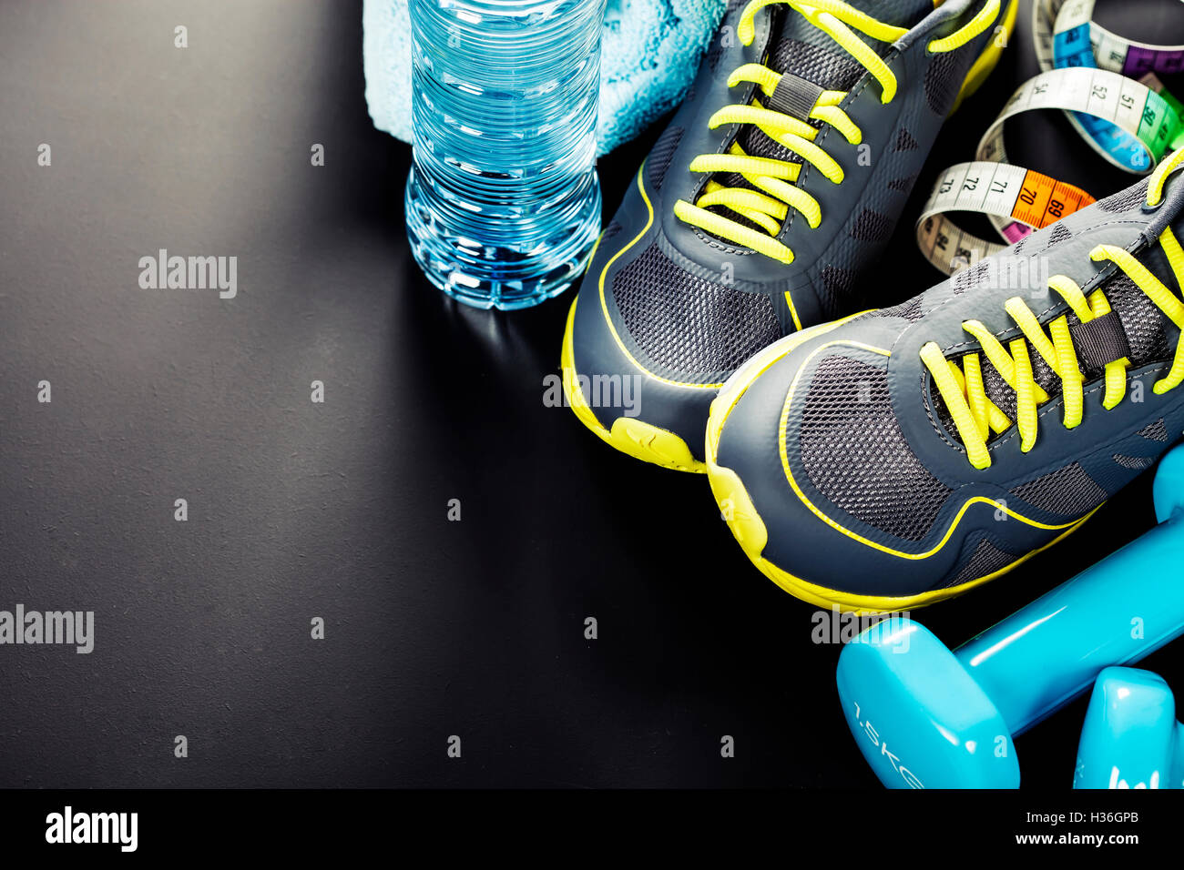 Different tools for sport Stock Photo - Alamy