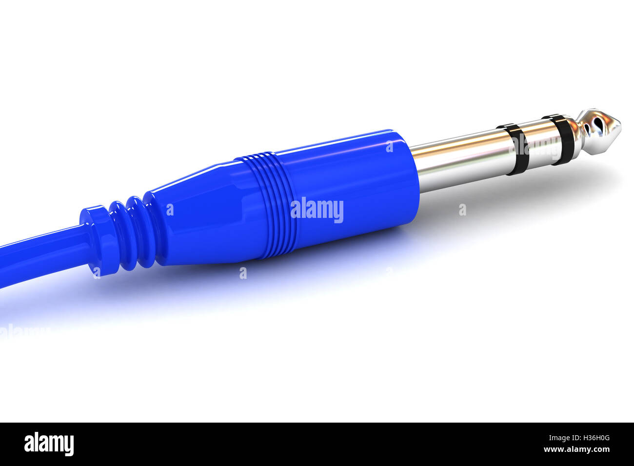 Blue Jack Plug Stock Photo - Alamy