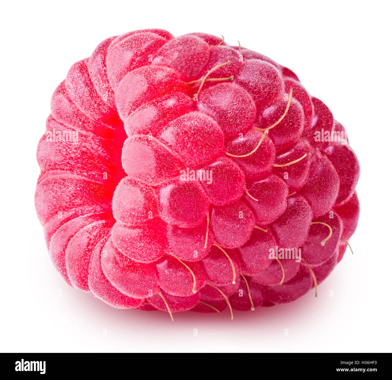 ripe raspberry isolated on a white background Stock Photo - Alamy