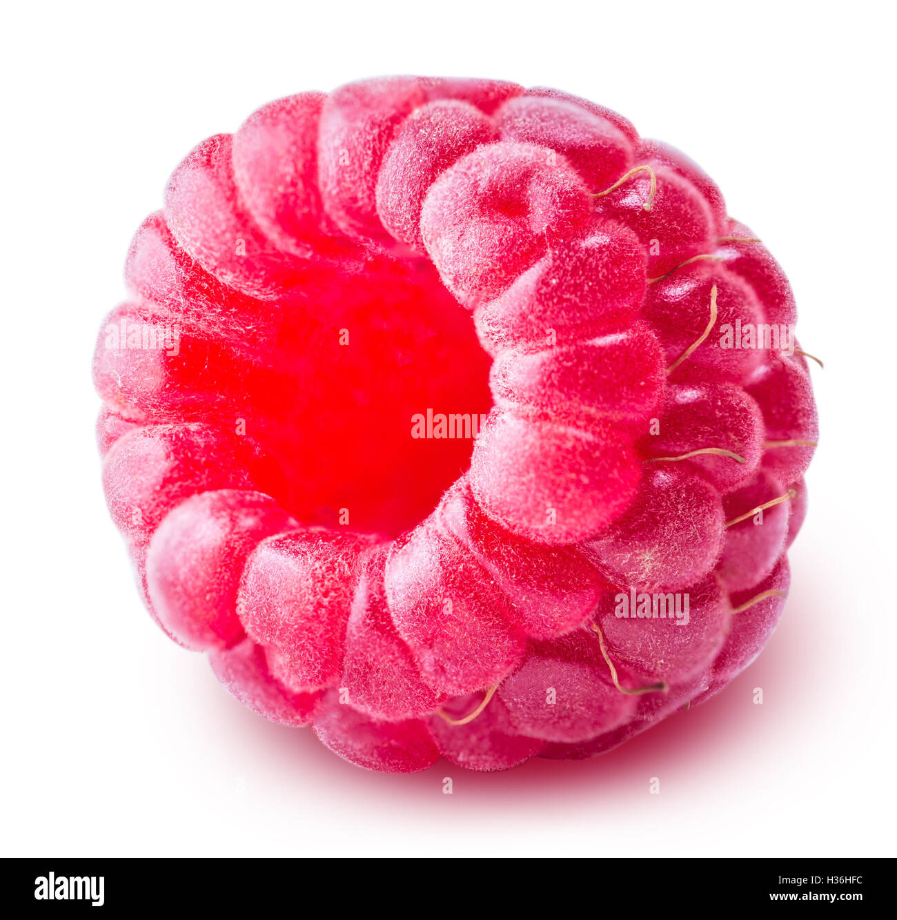 ripe raspberry isolated on a white background Stock Photo - Alamy