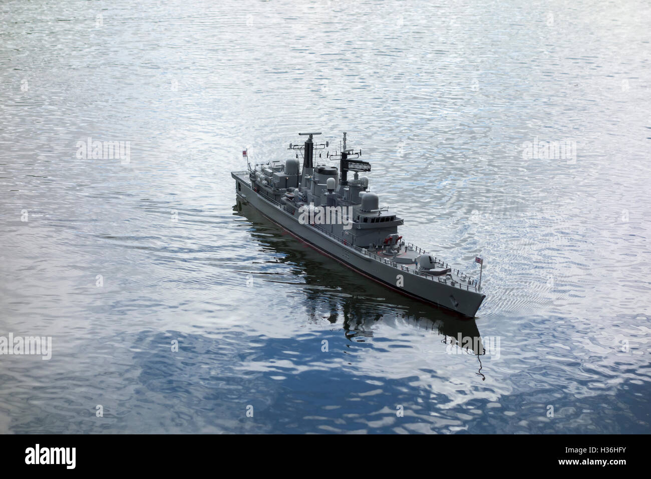 Radio controlled model of HMS Manchester Type 42 destroyer D95 ...