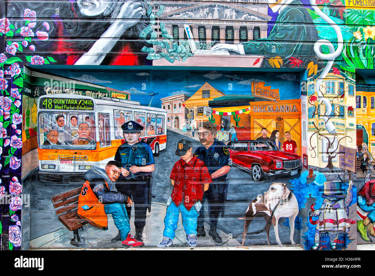 Mural in the Castro district, San Francisco Stock Photo - Alamy