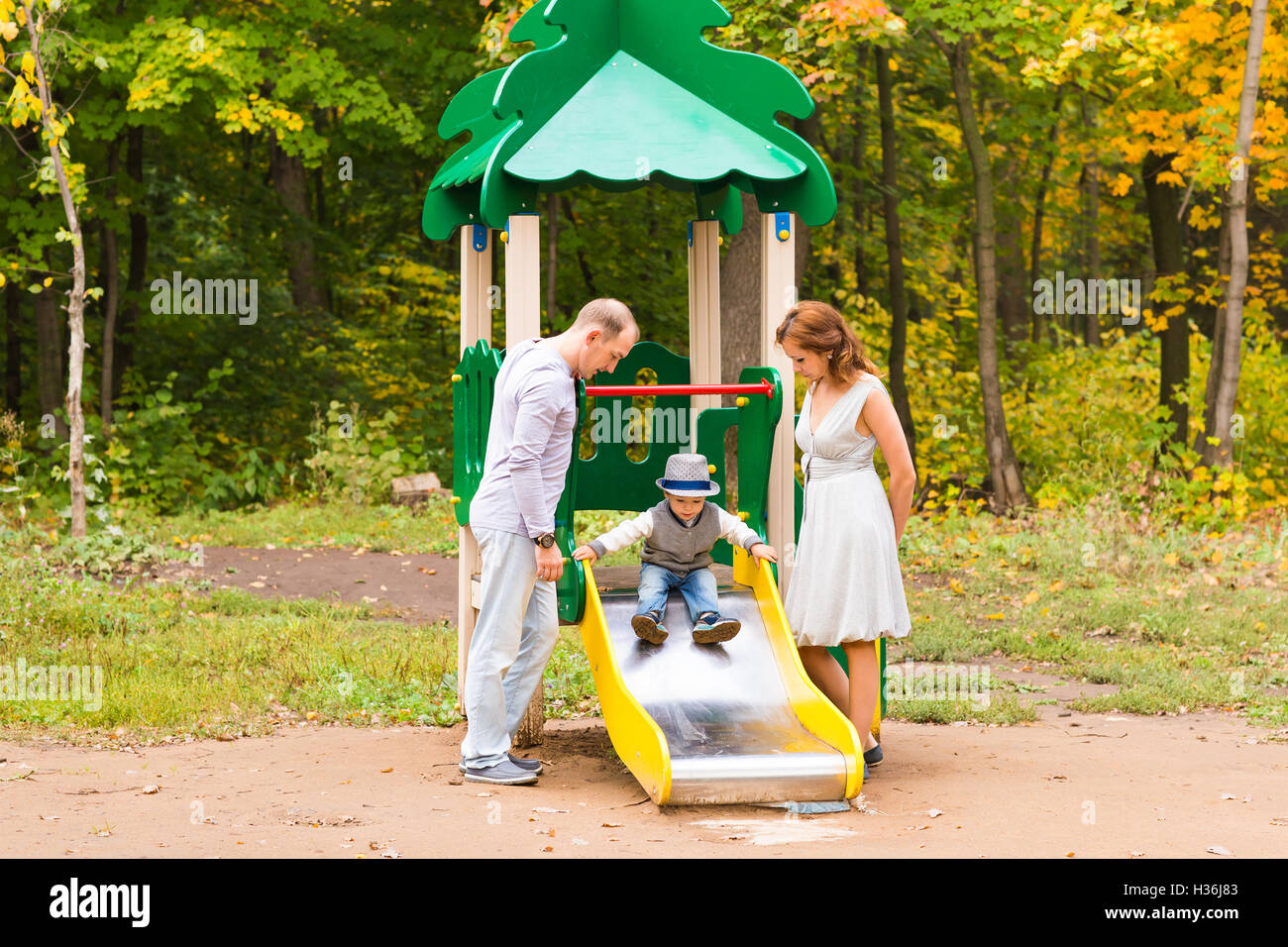 Child on playground Stock Photo - Alamy